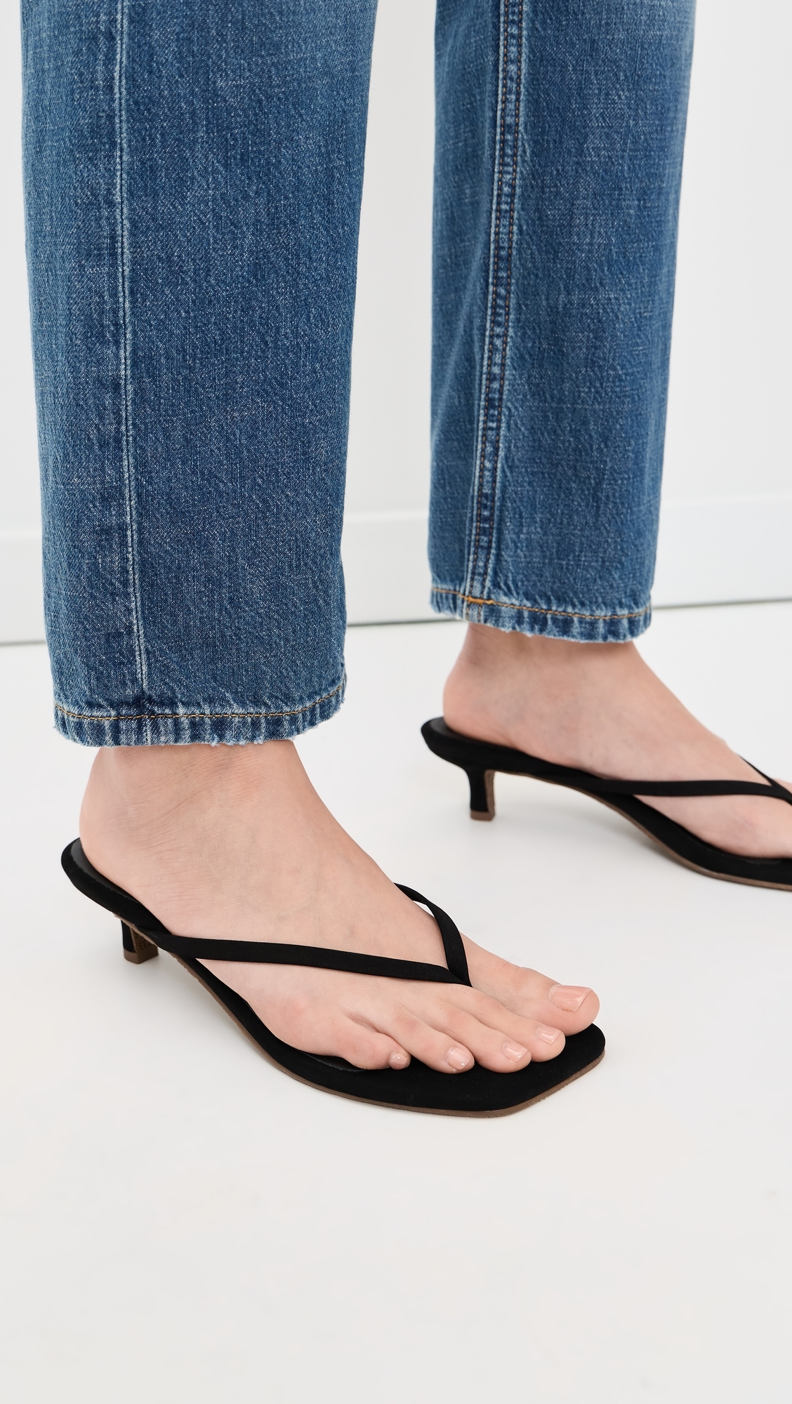 TKEES Square Toe Julia Suede Sandals